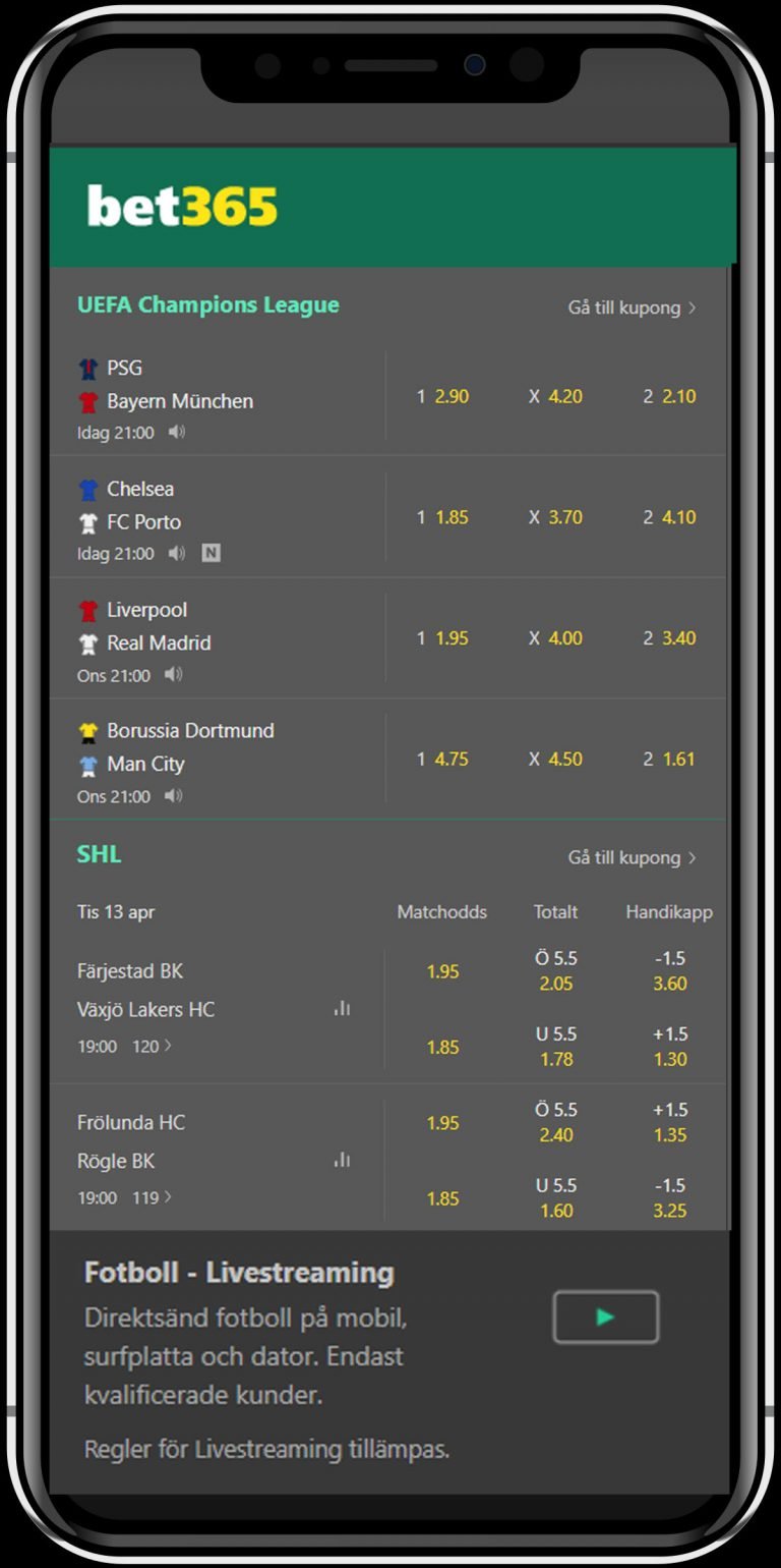 Bet365 Sverige 【2025】 Recension - Bonus - Odds - Logga In