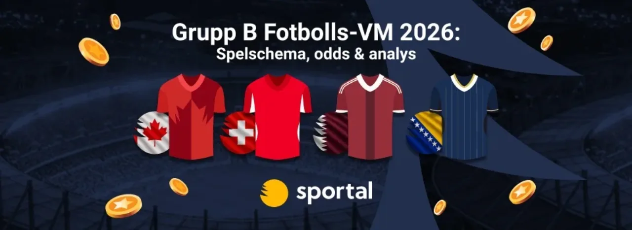 Grupp B Fotbolls-VM 2026: Spelschema, Odds & Analys